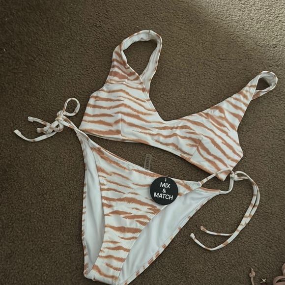 Swim | Zebra Print Bikini Set | Poshmark